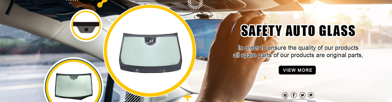 Quality Safety Auto Glass & Front Windshield Auto Glass factory from China